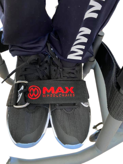 Velcro D ring toe and knee straps for wheelchair sports – Max Wheelchairs